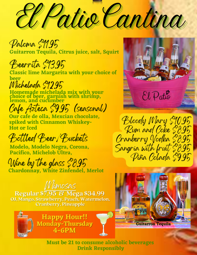 El Patio Mexican Restaurant – Muy Bueno Mexican Food in the heart of ...